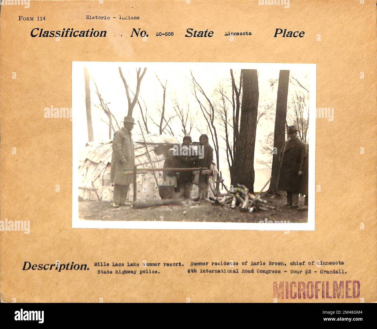 Mille Lacs Lake Summer Resort, Summer Residence of Earle Brown, Chief ...