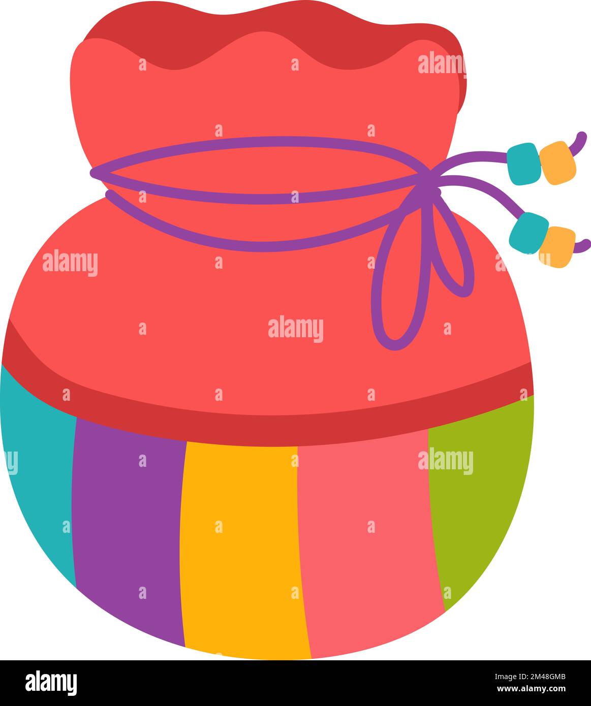 Traditional Korean color New Year Lucky Bag or Seollal Fortune Pocket ...