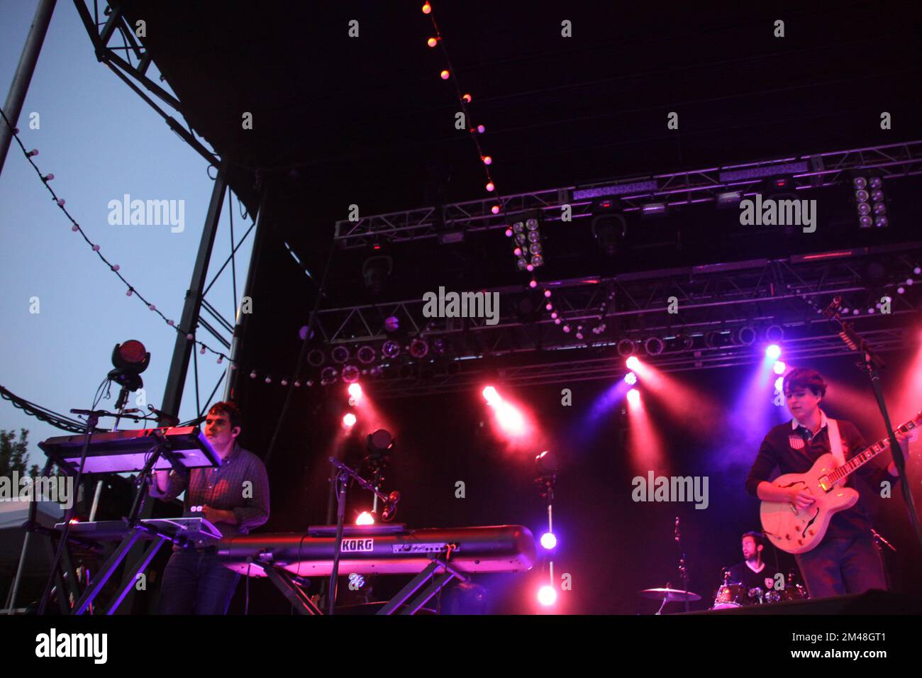 Pitchfork Music Festival - Vampire Weekend in concert Stock Photo - Alamy