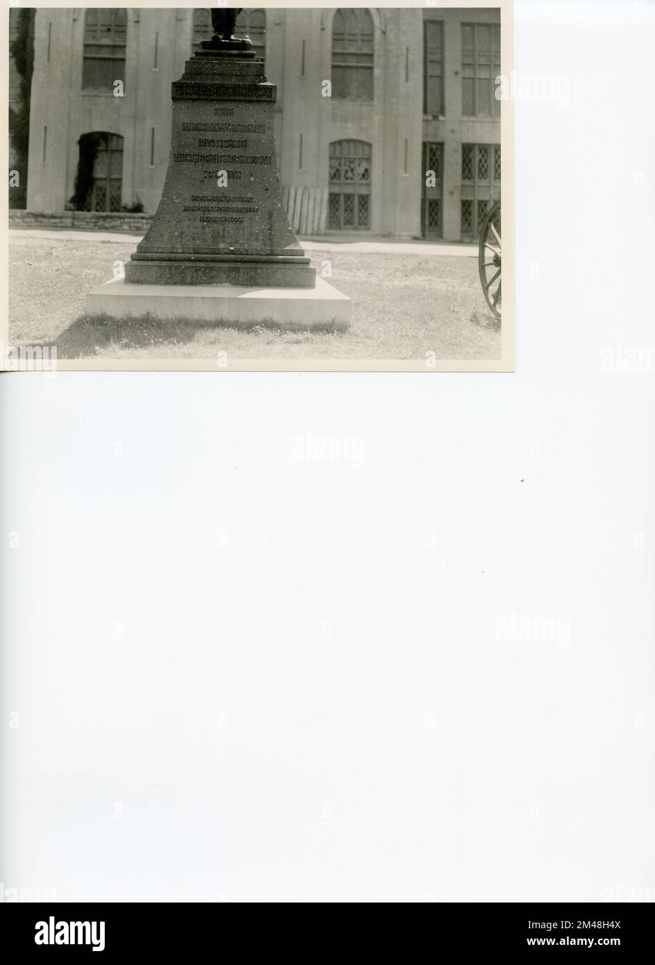 "Stonewall" Jackson Statue at Virginia Military Institute on U.S. 11 at ...