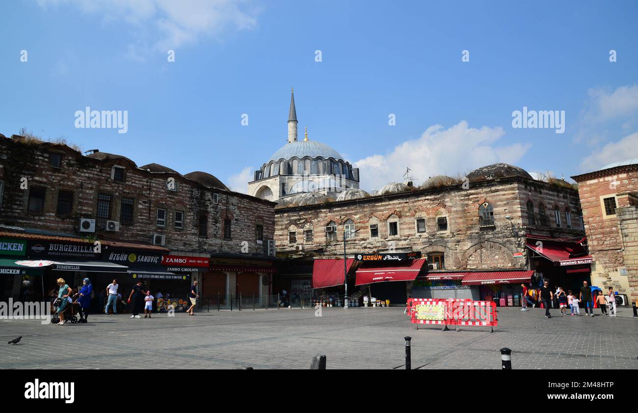 Located in Istanbul, Turkey, the Rustem Pasha Mosque was built by Mimar ...