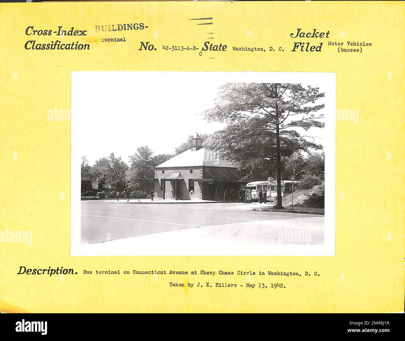 Bus Terminal on Connecticut Avenue at Chevy Chase Circle. Original ...