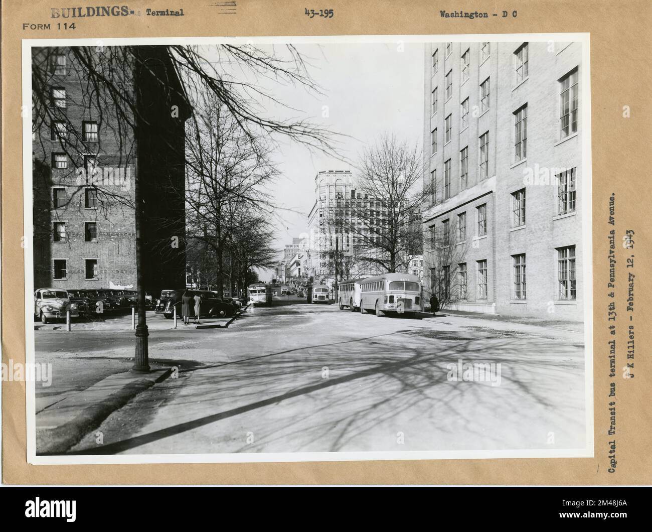 Capital Transit Bus Terminal at 13th & Pennsylvania Avenue. Original ...