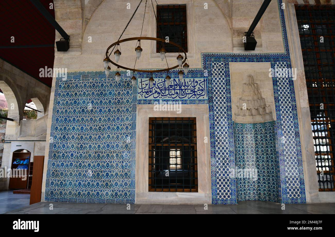 Located in Istanbul, Turkey, the Rustem Pasha Mosque was built by Mimar ...