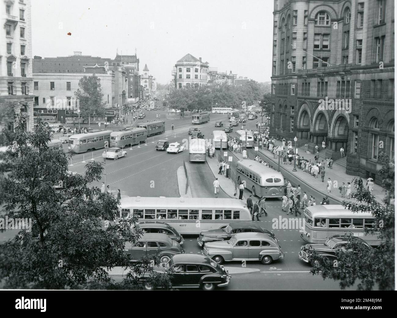 Bus Loading Lanes For Suburban Bus Line. Original caption: Bus loading ...