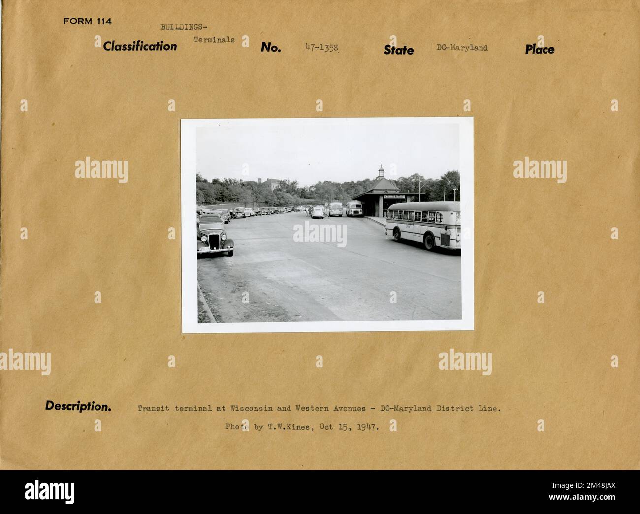 Transit Terminal at Wisconsin and Western Avenues. Original caption ...