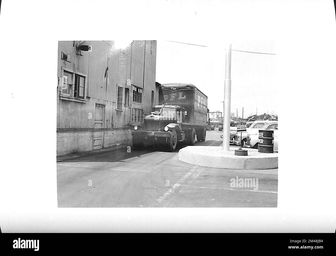 Pacific Freight Lines Loading Terminal, Los Angeles. Original caption ...