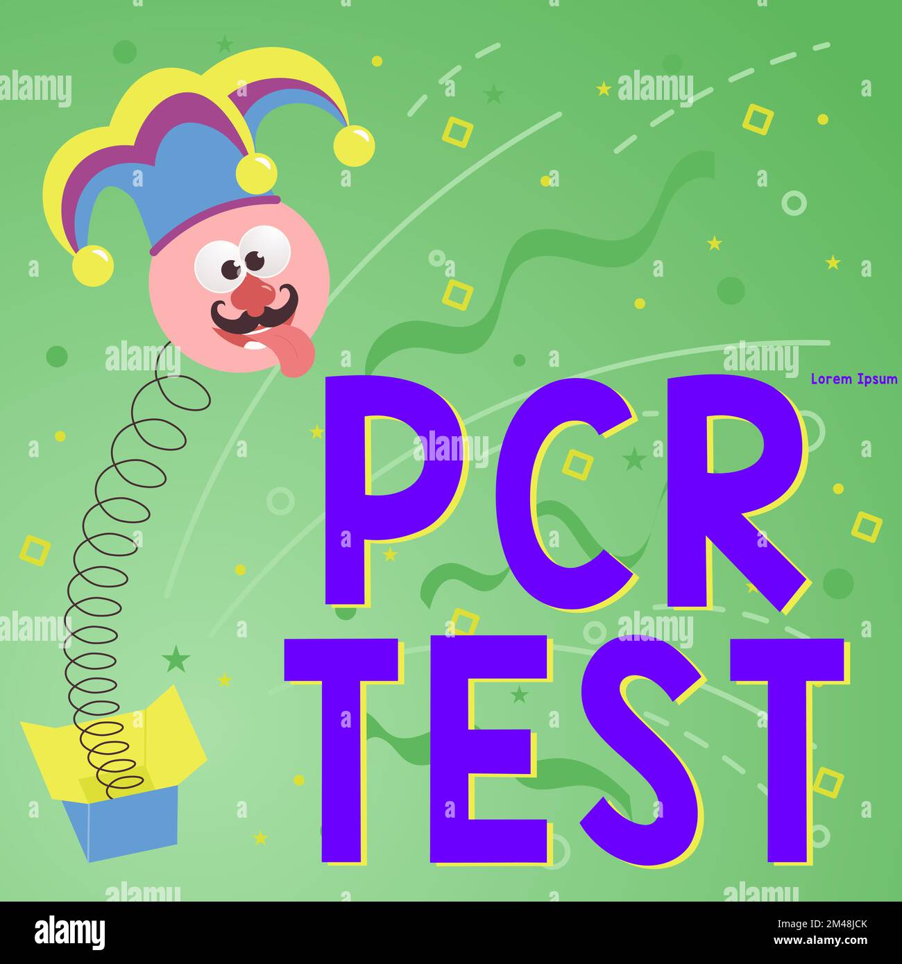 Conceptual caption Pcr Test. Business approach qualitative detection of ...