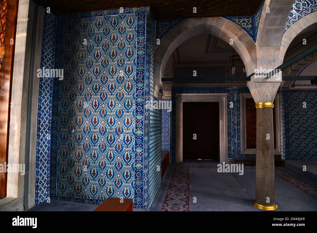 Located in Istanbul, Turkey, the Rustem Pasha Mosque was built by Mimar ...