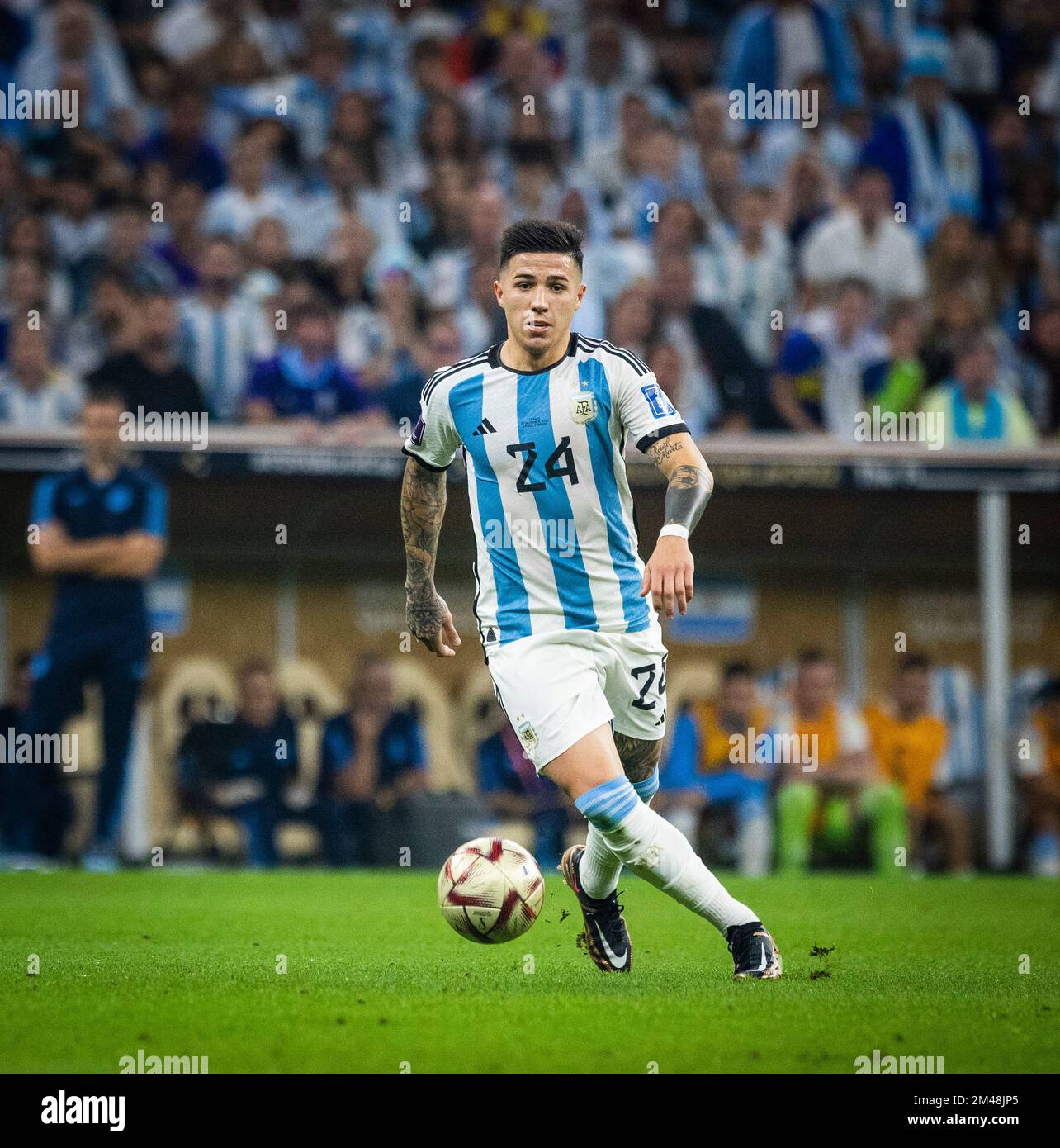 Doha, Qatar. 18th Dec, 2022. Enzo Fernandez (Arg) Argentina - France ...