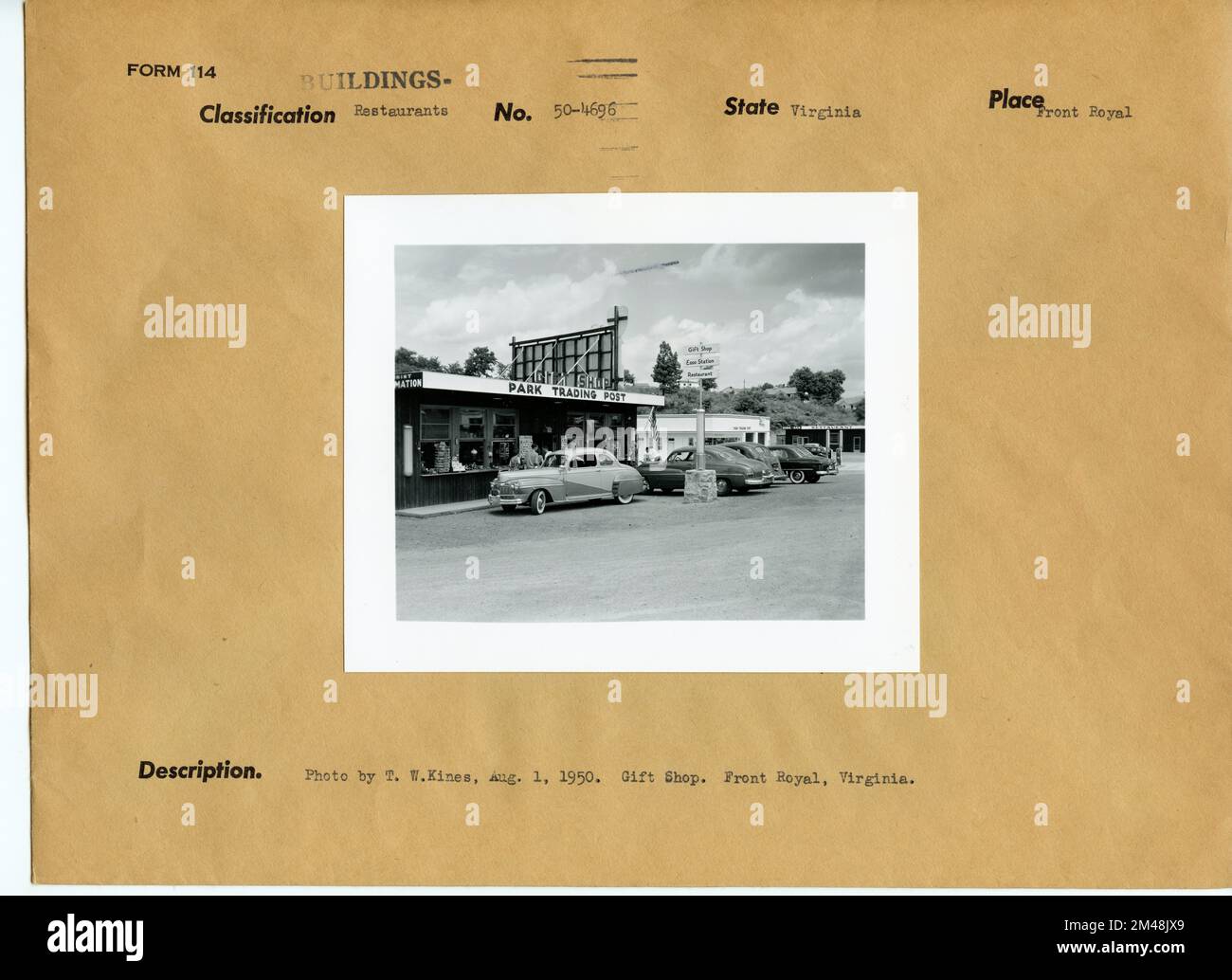 Park Trading Post Gift Shop, Front Royal, Virginia. Original caption ...