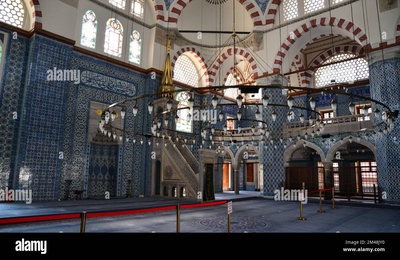 Located in Istanbul, Turkey, the Rustem Pasha Mosque was built by Mimar ...