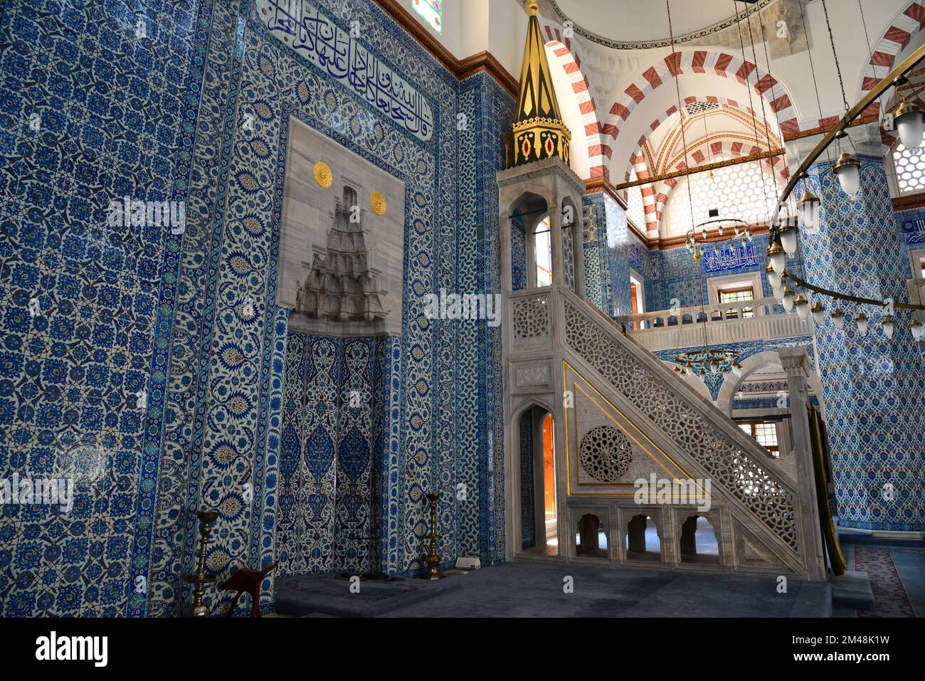 Located in Istanbul, Turkey, the Rustem Pasha Mosque was built by Mimar ...