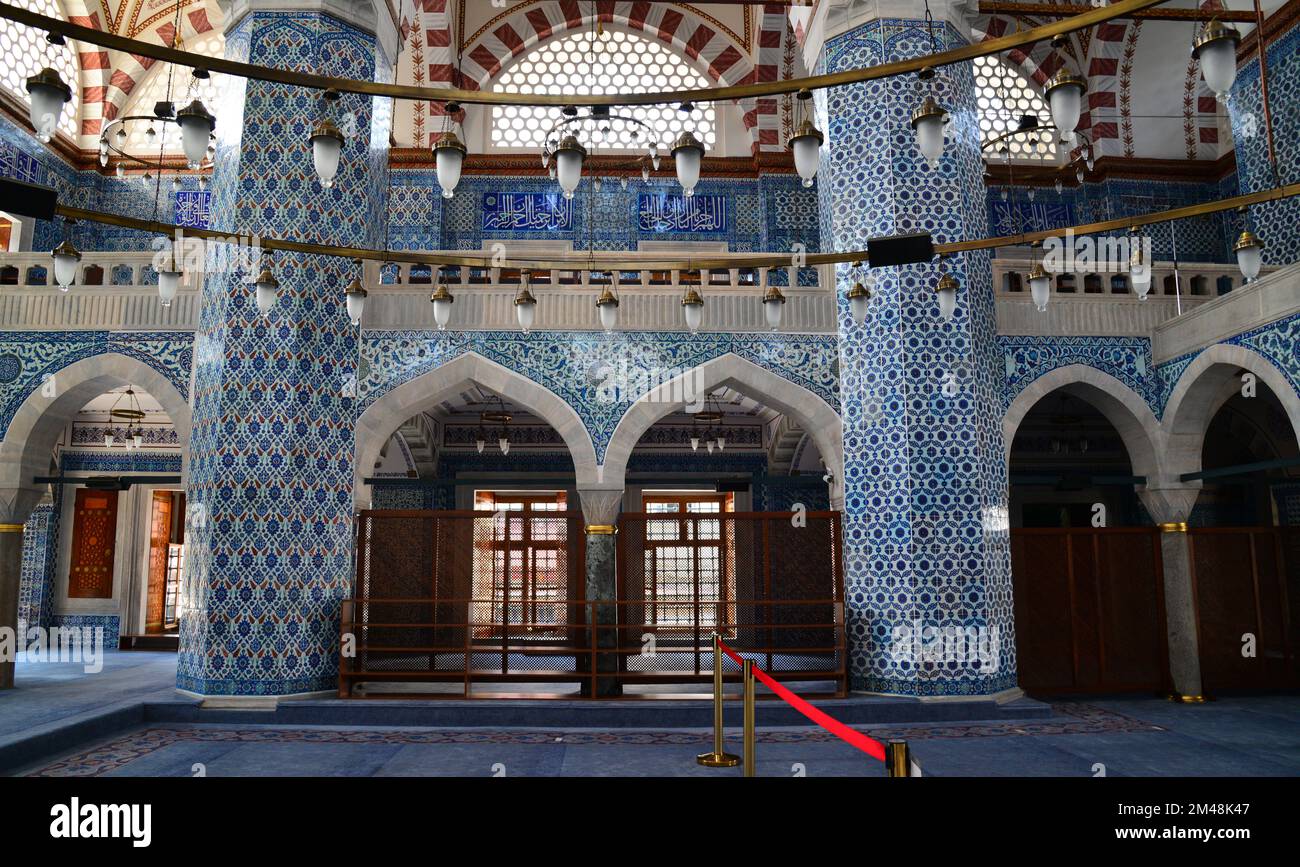 Located in Istanbul, Turkey, the Rustem Pasha Mosque was built by Mimar ...