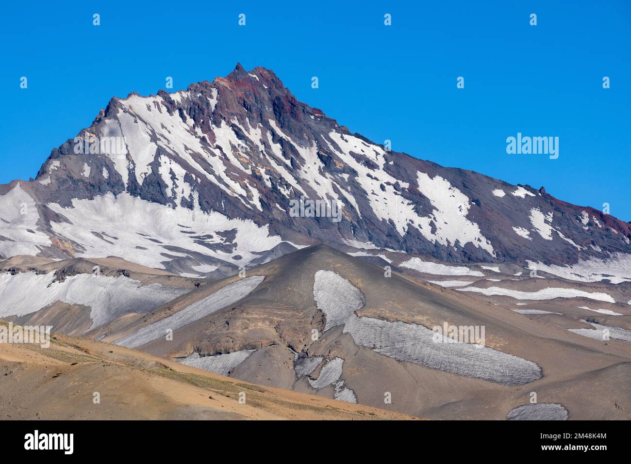 Volcano Planchón-Peteroa and landscape at Paso Vergara - crossing the ...