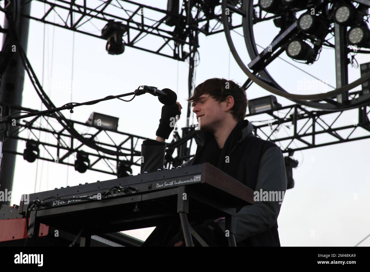 Treasure Island Music Festival - James Blake in concert Stock Photo - Alamy