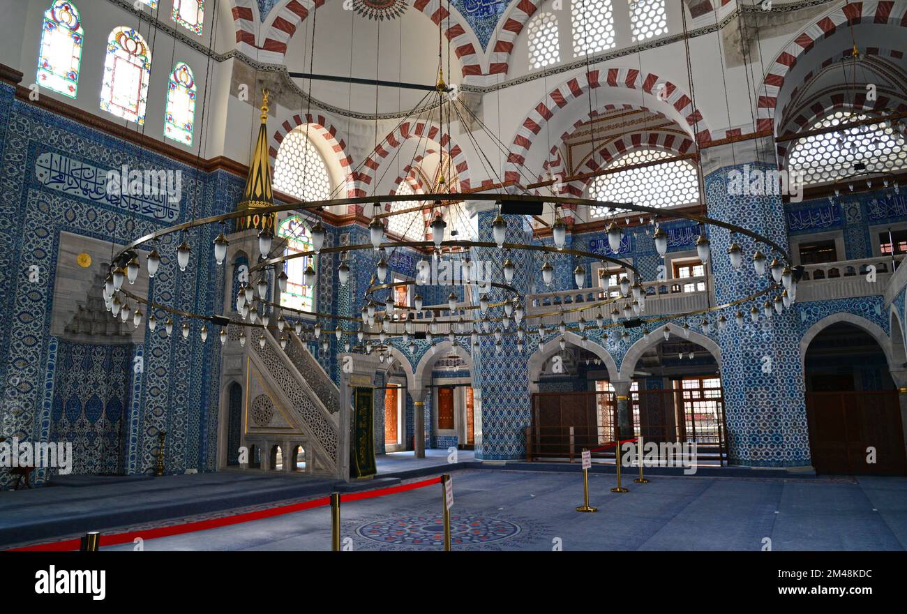 Located in Istanbul, Turkey, the Rustem Pasha Mosque was built by Mimar ...