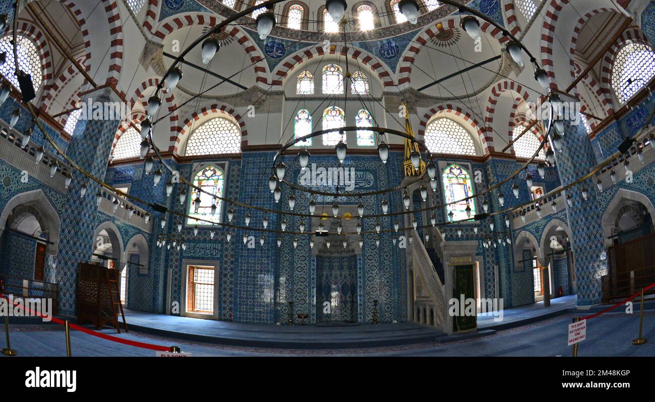 Located in Istanbul, Turkey, the Rustem Pasha Mosque was built by Mimar ...