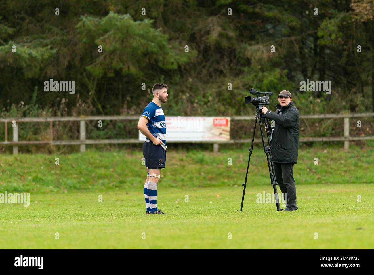 Sports reporter interview 2021 hi-res stock photography and images - Alamy