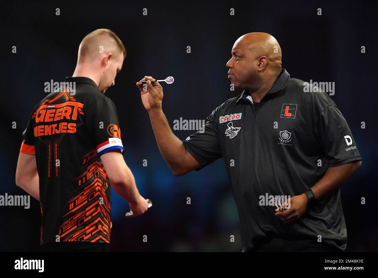 USA's Leonard Gates in action against Netherlands' Geert Nentjes during ...