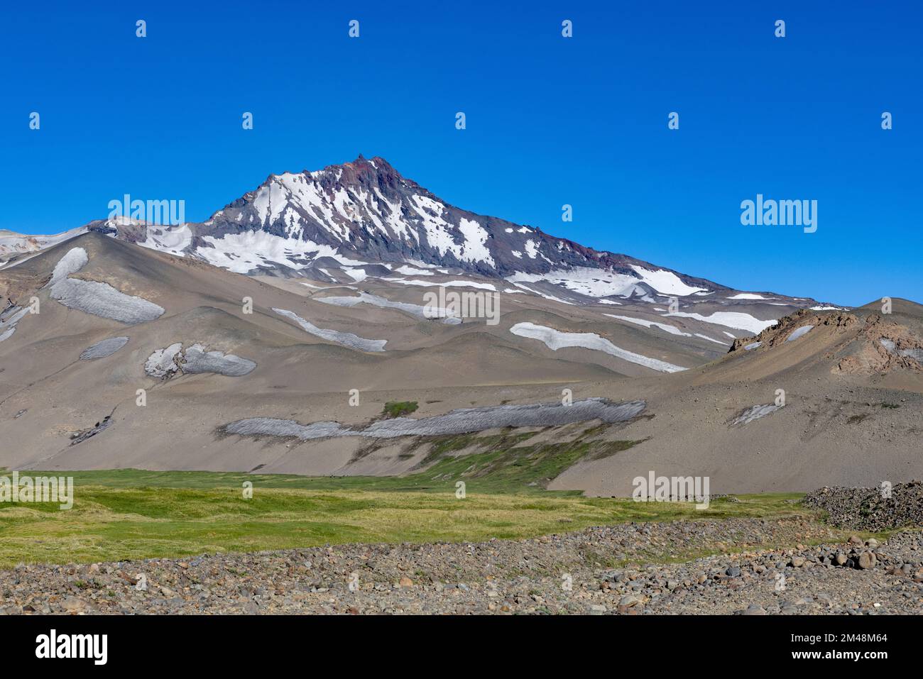 View of the breathtaking landscape at Paso Vergara in Argentina while ...