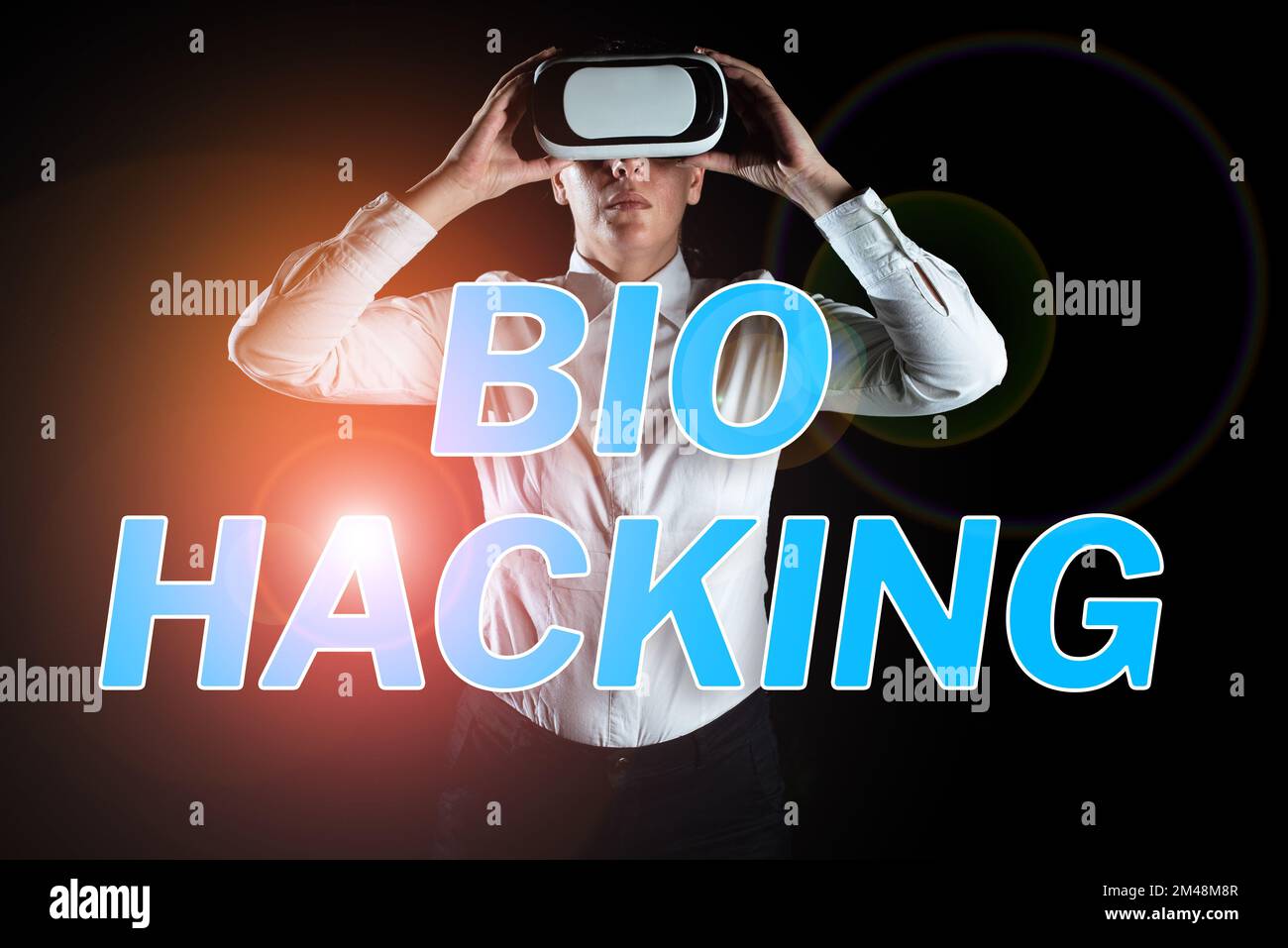 Writing displaying text Bio Hacking. Business showcase exploiting ...