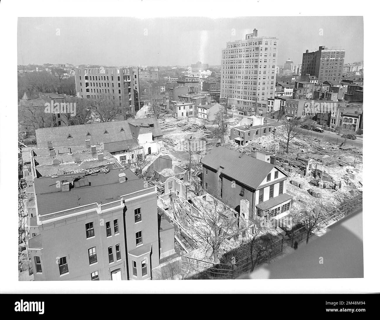 Demolition of hospital Black and White Stock Photos & Images - Alamy