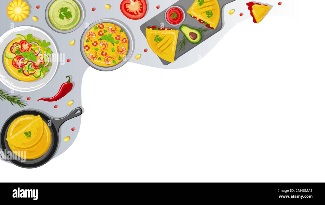 Tostadas vector vectors Stock Vector Images - Alamy