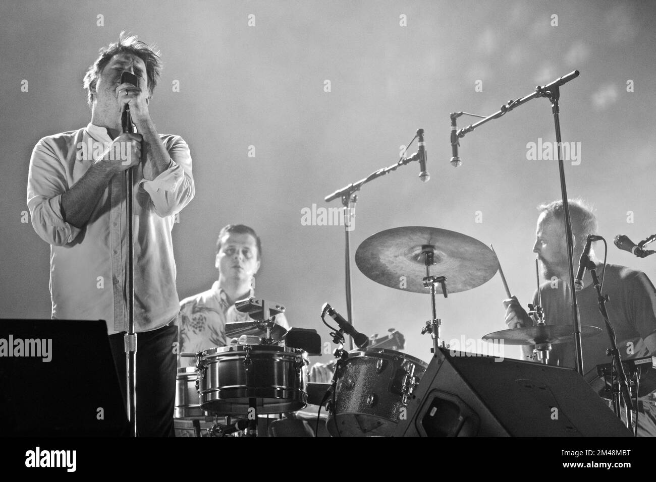 Panorama Music Festival - LCD Sound System in concert Stock Photo - Alamy
