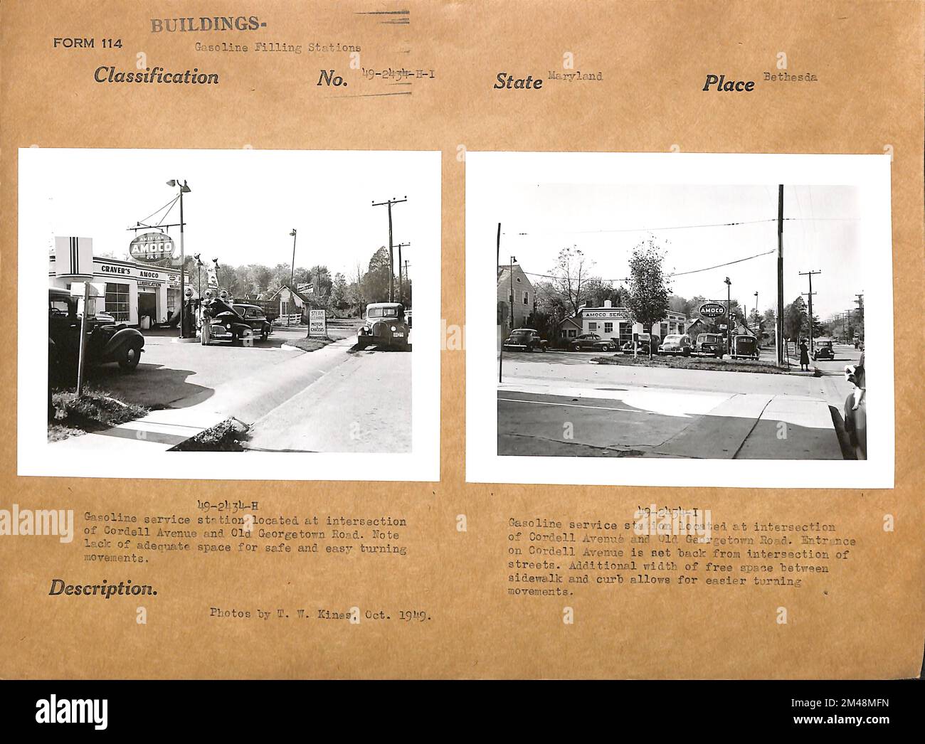 Gasoline Service Station Located at Intersection of Cordell Avenue and ...