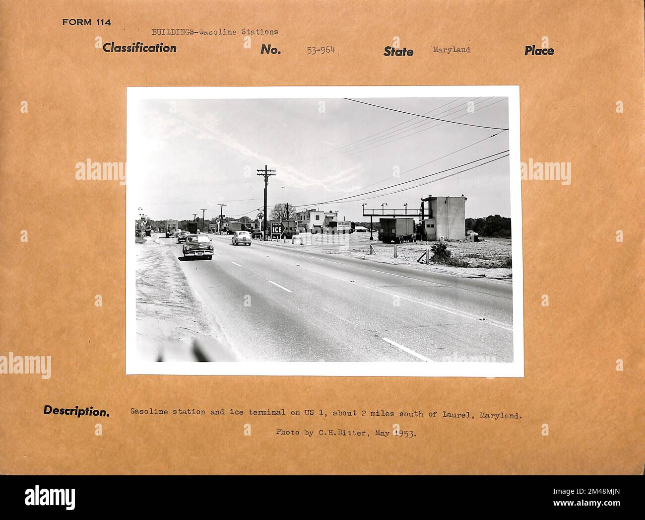 Gasoline Station and Ice Terminal on U.S. 1, About 2 Miles South of ...