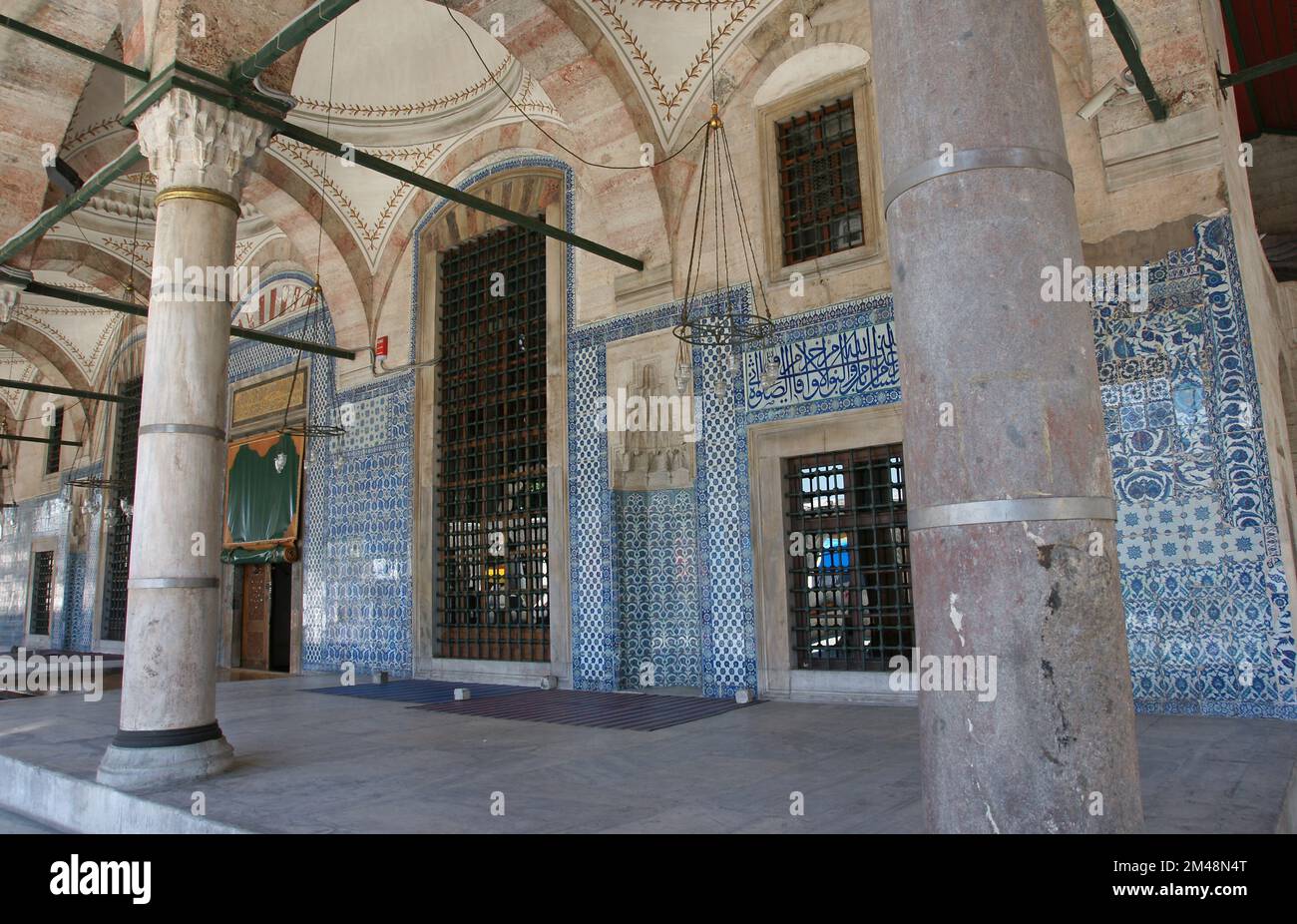Located in Istanbul, Turkey, the Rustem Pasha Mosque was built by Mimar ...