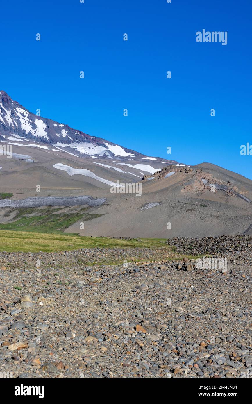 View of the breathtaking landscape at Paso Vergara in Argentina while ...