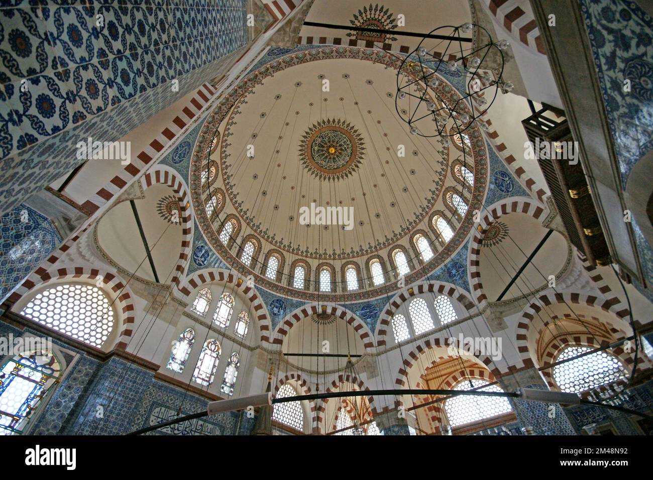 Located in Istanbul, Turkey, the Rustem Pasha Mosque was built by Mimar ...