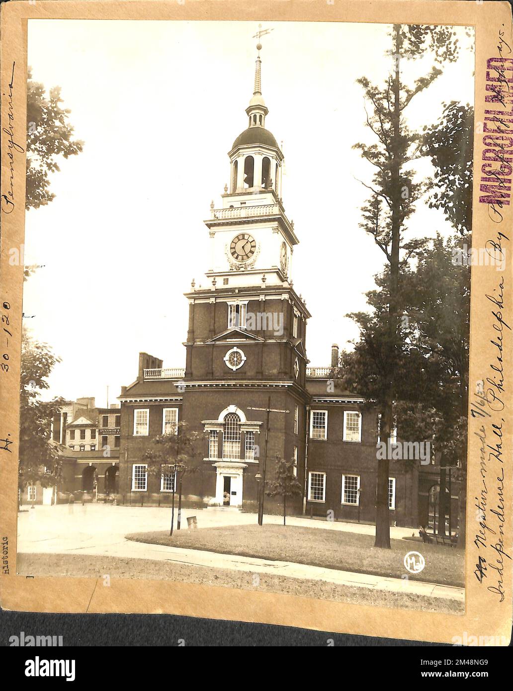 Independence Hall, Philadelphia. Original caption: Independence Hall ...