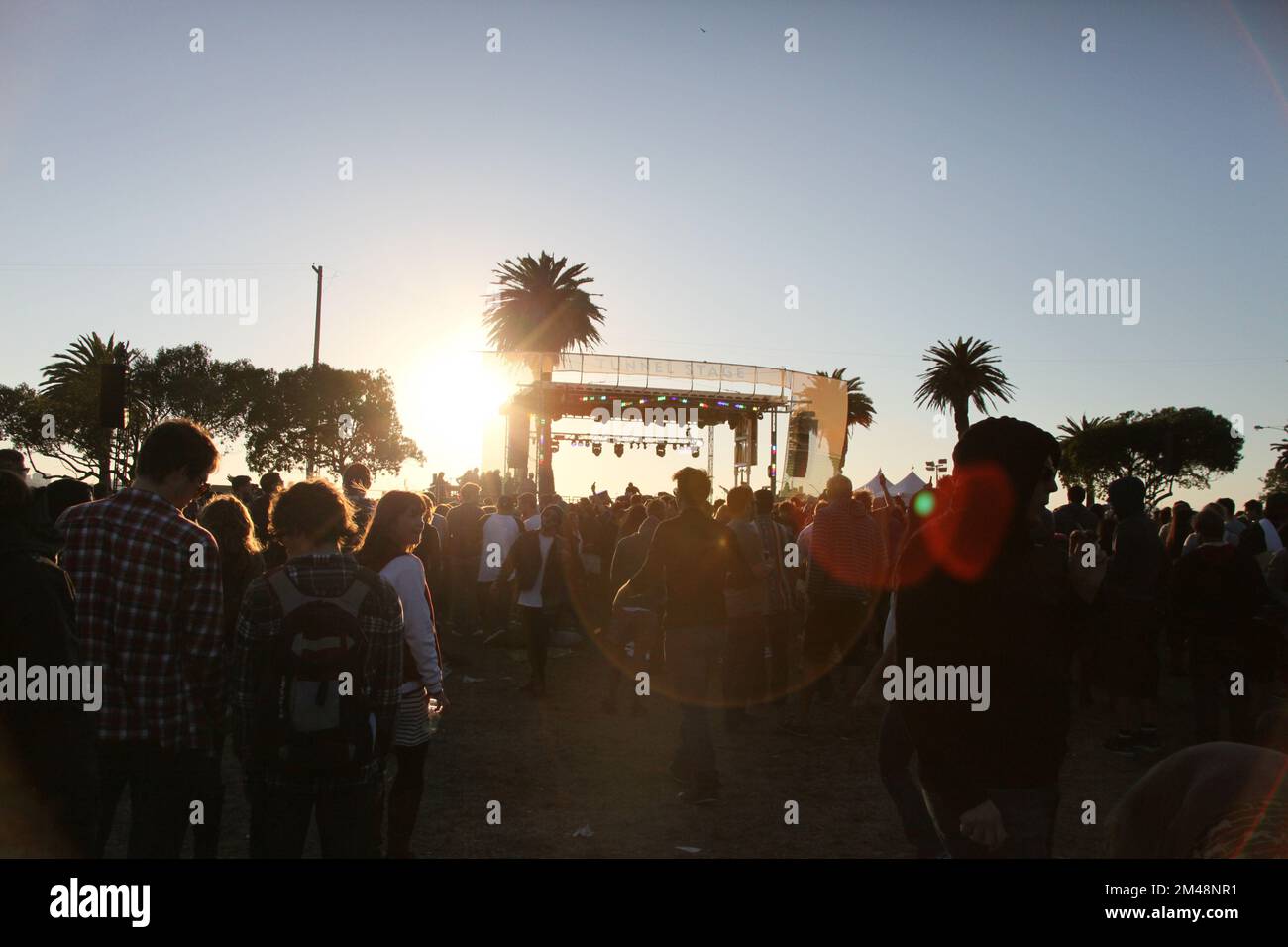Festival Crowds and Fashion at the Treasure Island Music Festival Stock Photo - Alamy