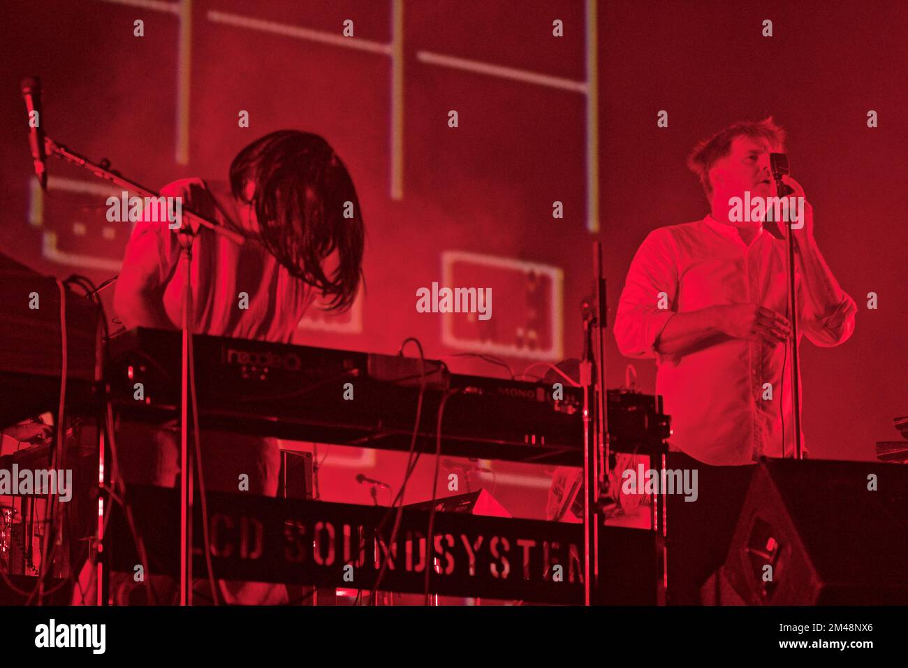 Panorama Music Festival - LCD Sound System in concert Stock Photo - Alamy