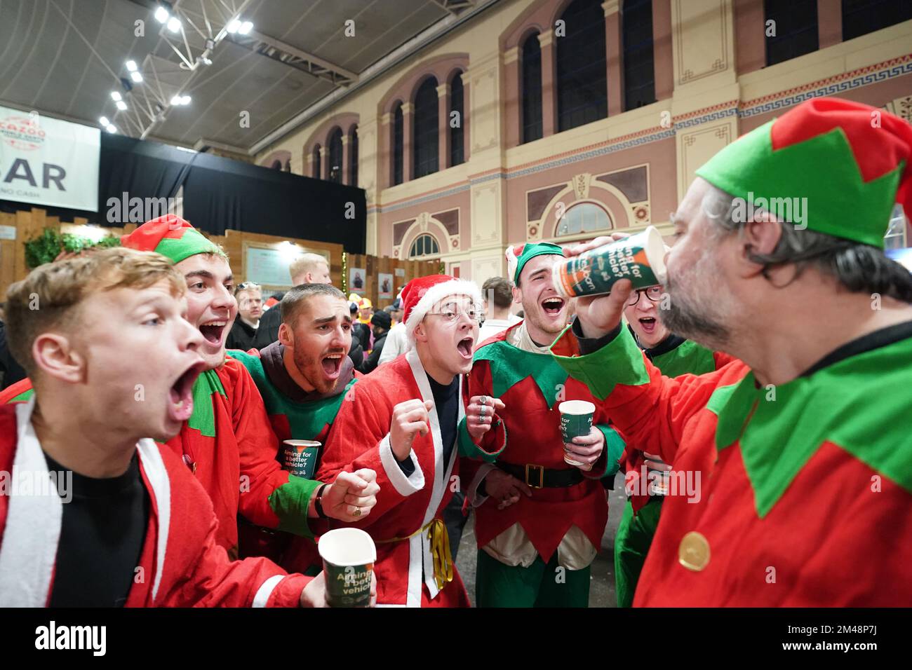 A general view of fans during day five of the Cazoo World Darts ...