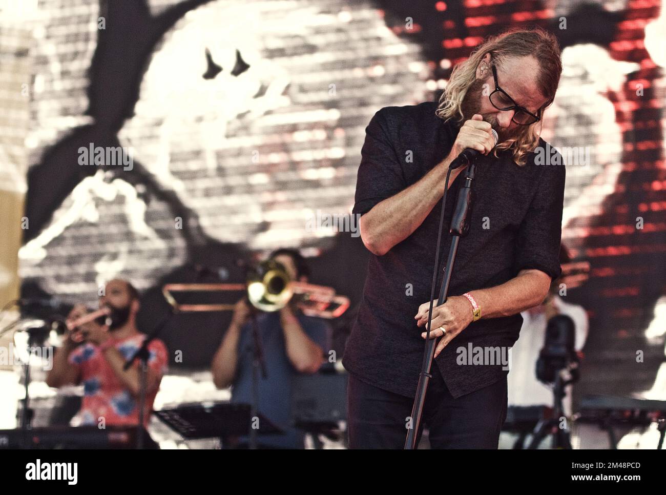 Panorama Music Festival - The National in concert Stock Photo - Alamy