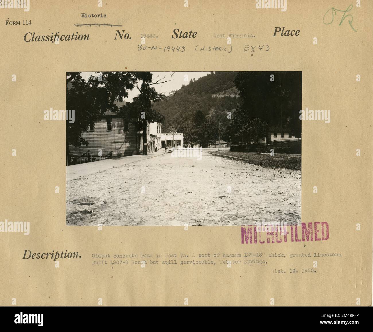 Oldest Concrete Road in West Virginia. Original caption: Oldest ...