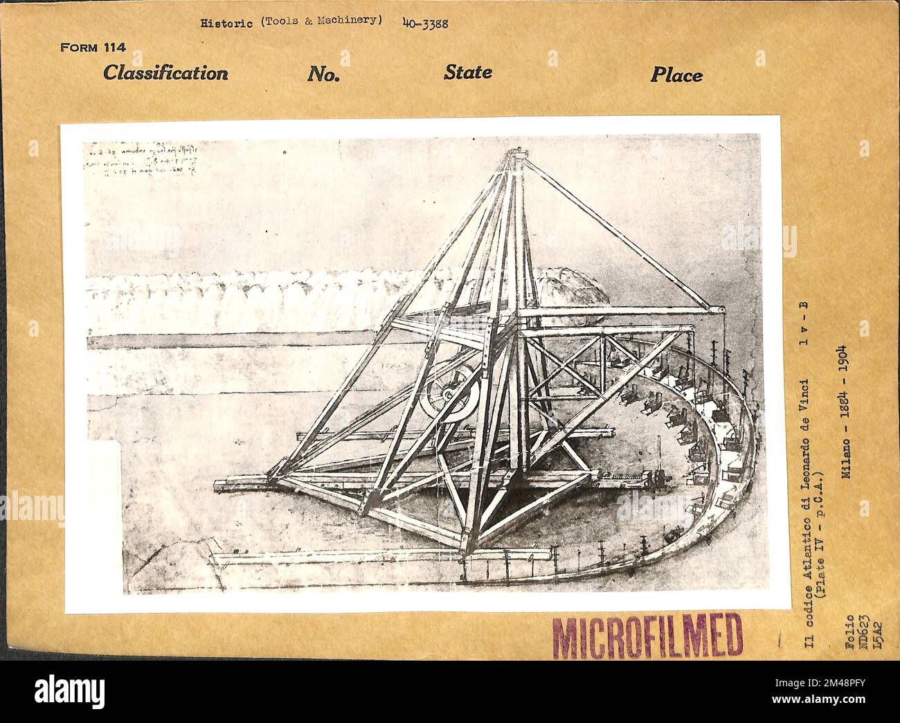 Il Codice Atlantico Di Leonardo De Vinci. Original caption: Il Codice ...
