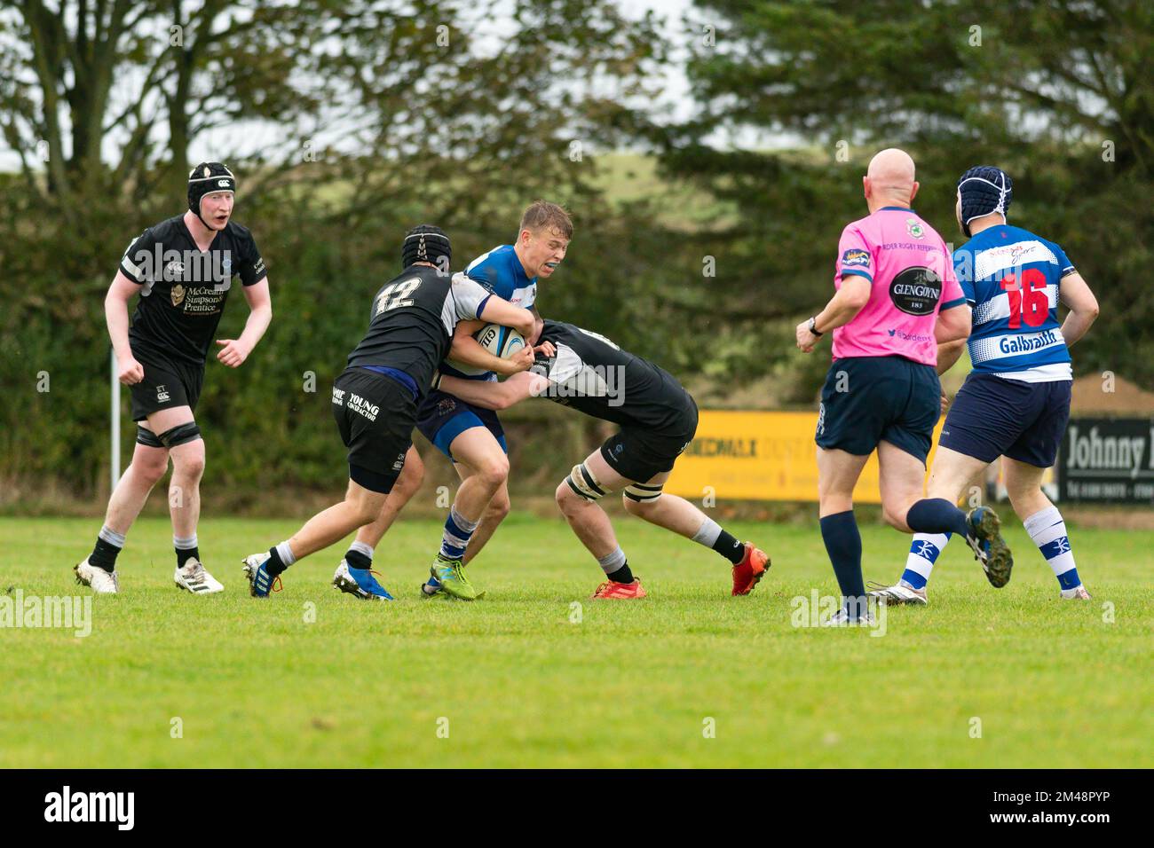 Berwick rugby club versus Howe of Fife rugby club mens match Stock ...