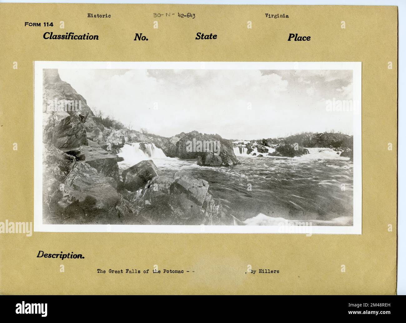 The Great Falls of the Potomac. State: Virginia Stock Photo - Alamy