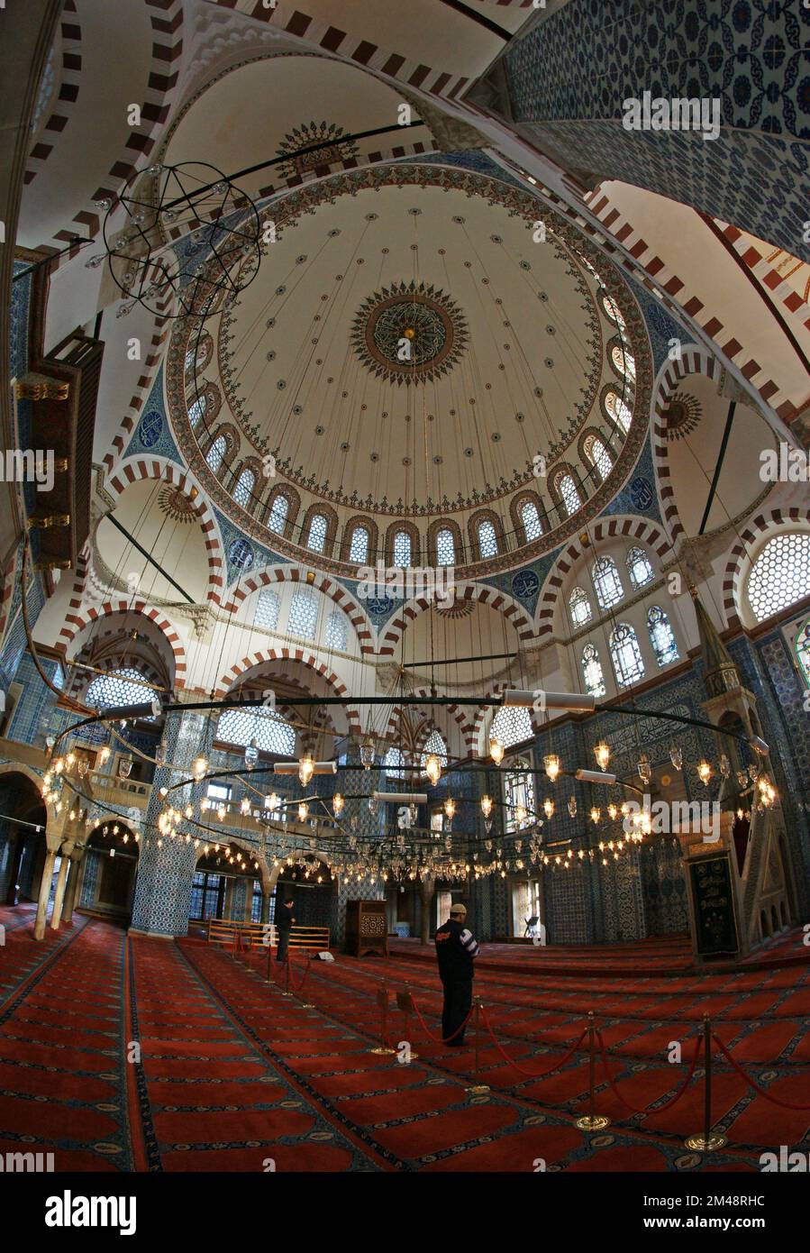Located in Istanbul, Turkey, the Rustem Pasha Mosque was built by Mimar ...