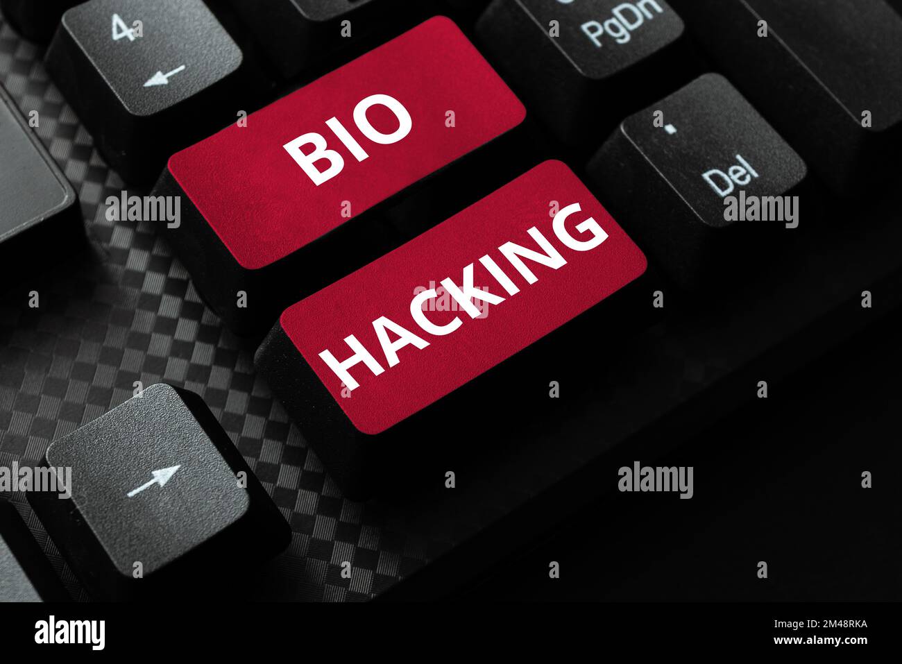 Hand writing sign Bio Hacking. Concept meaning exploiting genetic ...