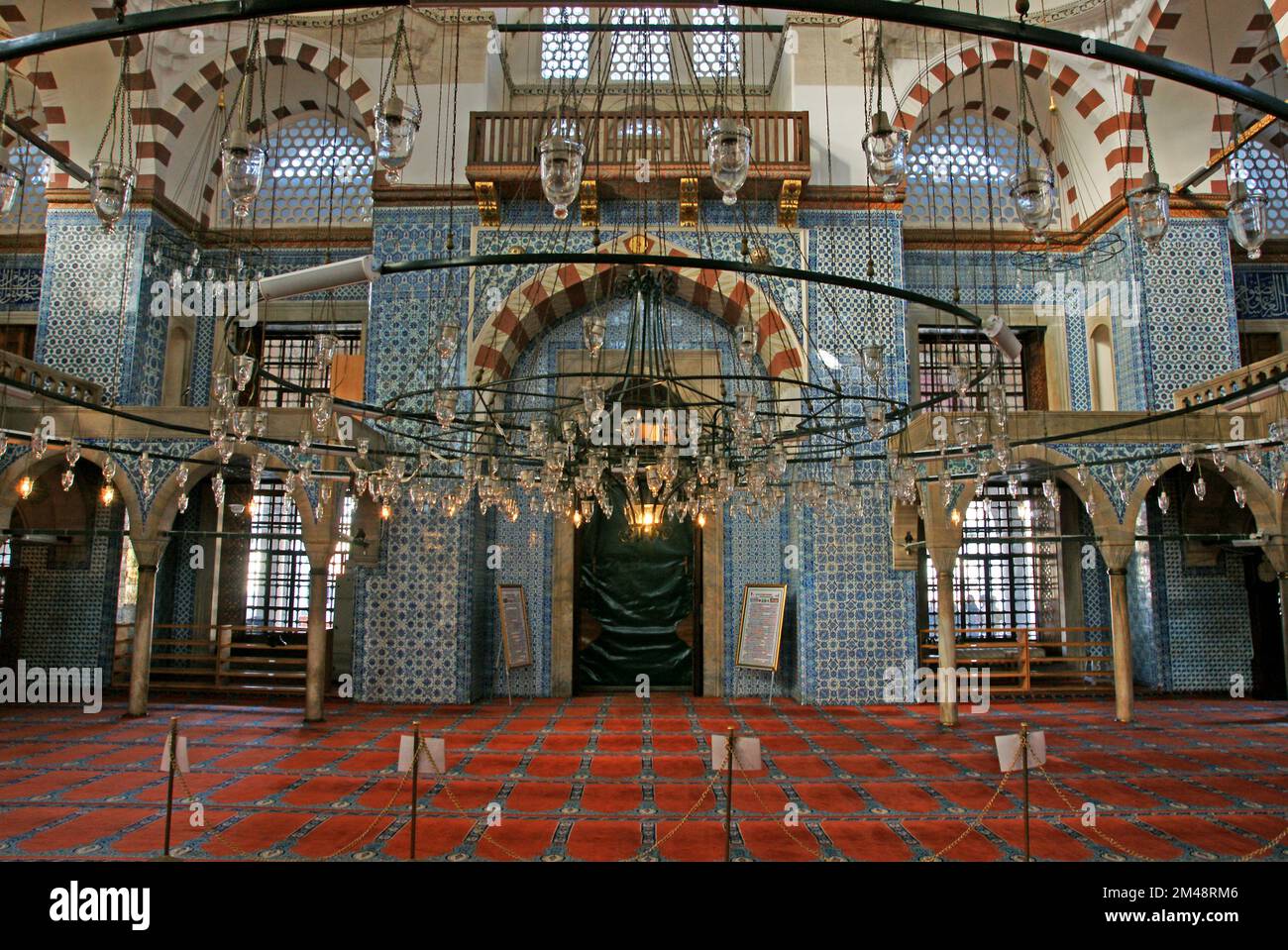 Located in Istanbul, Turkey, the Rustem Pasha Mosque was built by Mimar ...