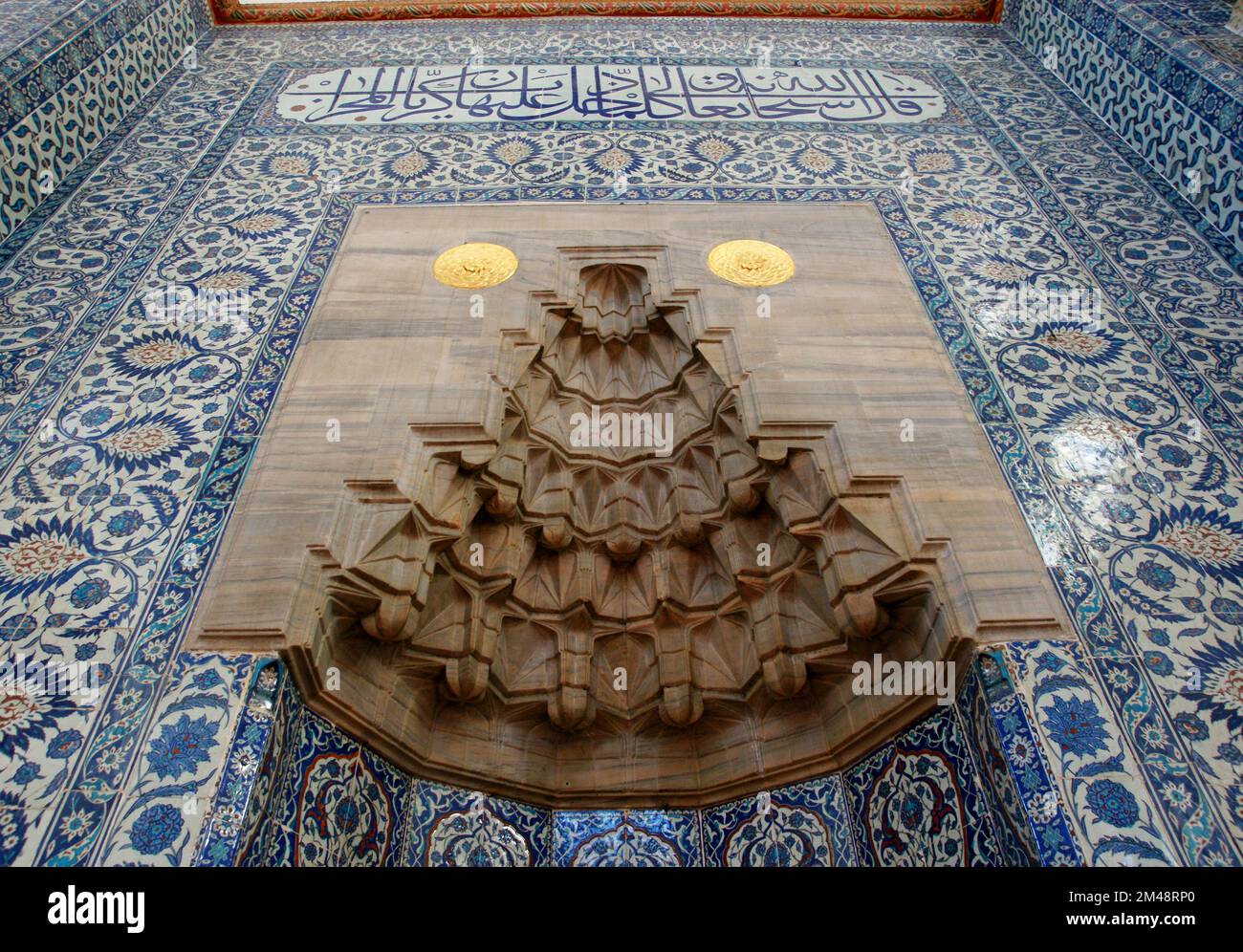 Located in Istanbul, Turkey, the Rustem Pasha Mosque was built by Mimar ...