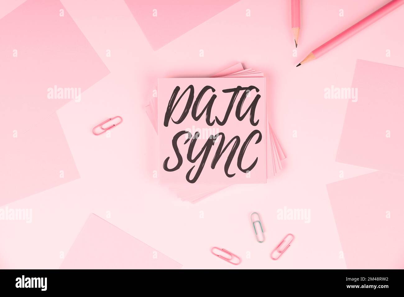 Text caption presenting Data Sync. Business idea data that is continuously generated by ...