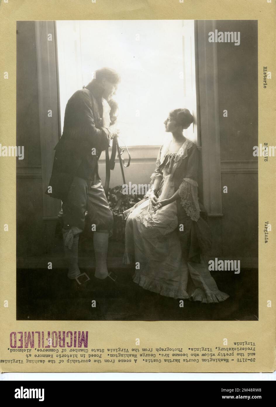 Washington Courts Martha Custis. Original caption: Washington Courts ...