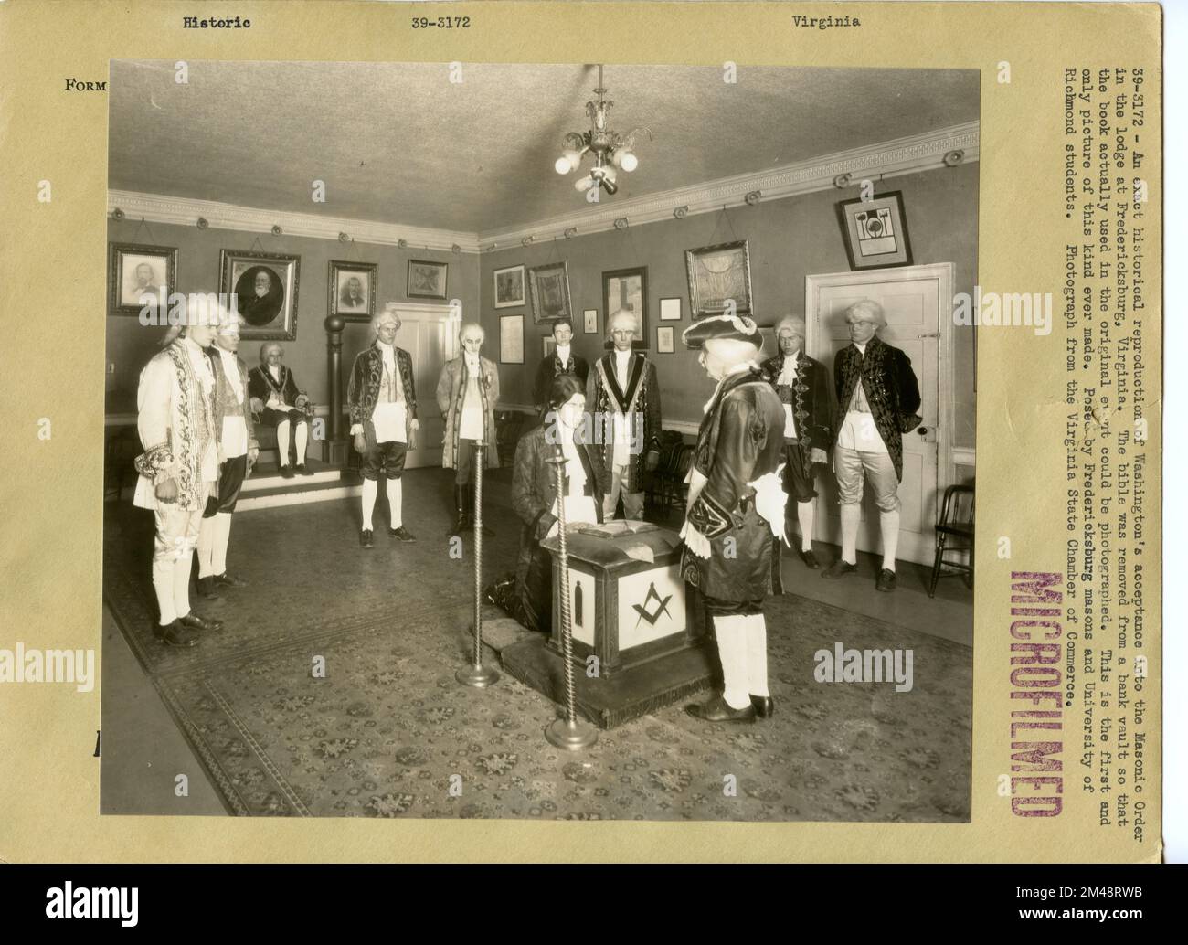 An Exact Historical Reproduction of Washington's Acceptance into the ...